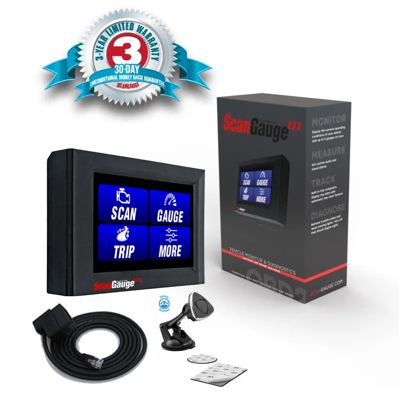 ScanGauge 3 III OBD II Code Scan Tool & Multi-Gauge | Orranje ...