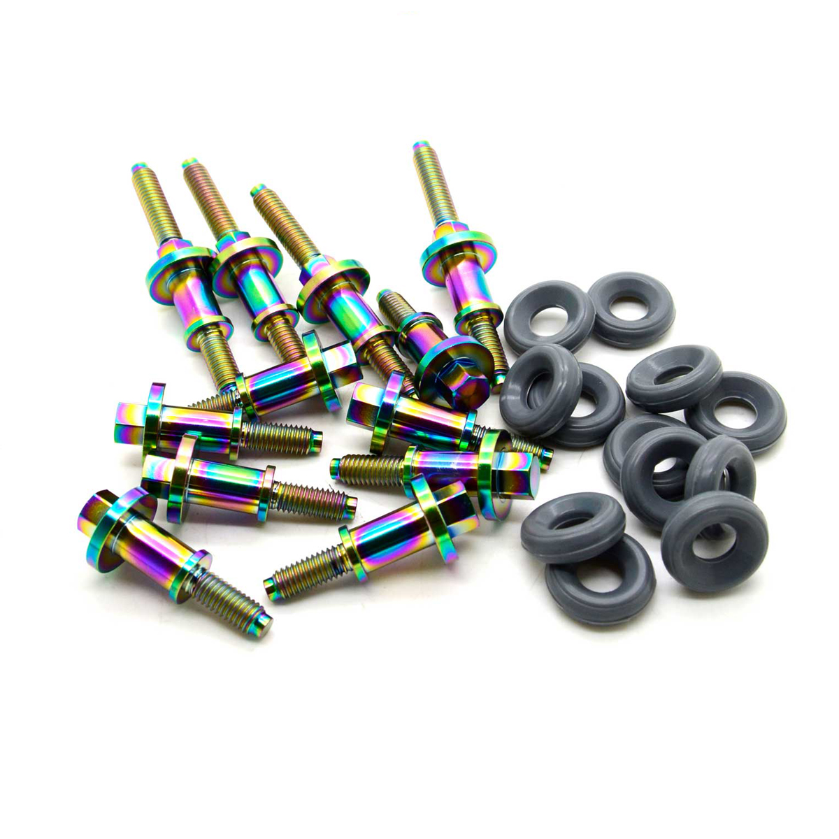 Orranje Rainbow Titanium Rocker Cover Bolt & Spacer Kit R53 R52 R50 ...