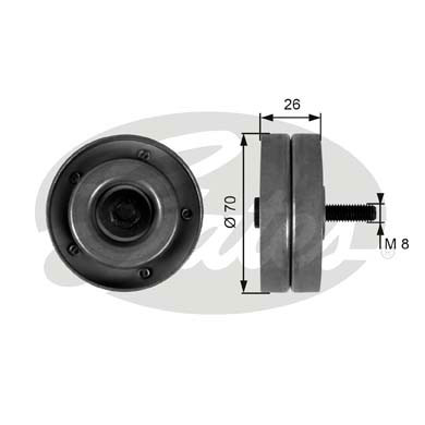 MINI Gates T36168 Idler Deflection Pulley R53 (T36168) - Orranje ...
